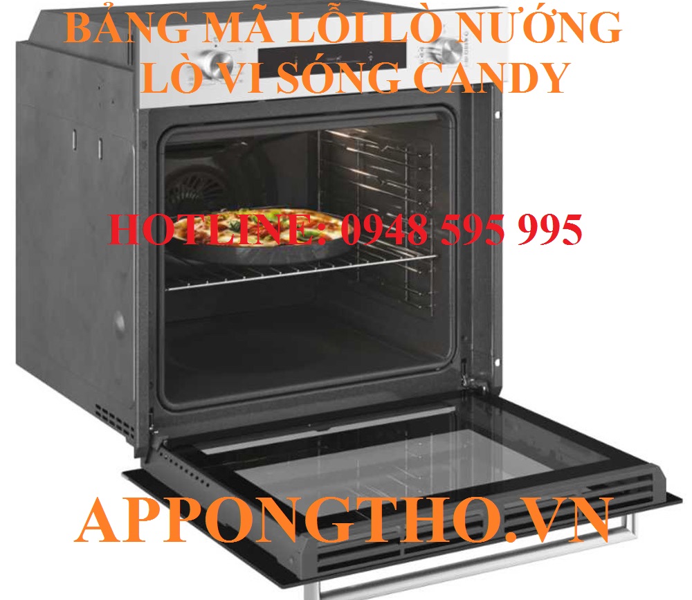 Full Bảng Mã Lỗi Lò Vi Sóng Candy, Mã Lỗi Lò Nướng Candy